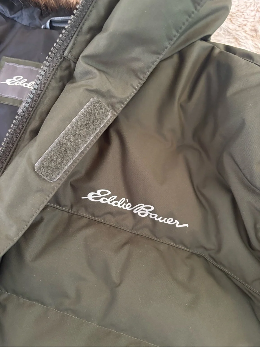 Eddie Bauer | Jackets & Coats | Eddie Bauer Olive Green Jacket With ...